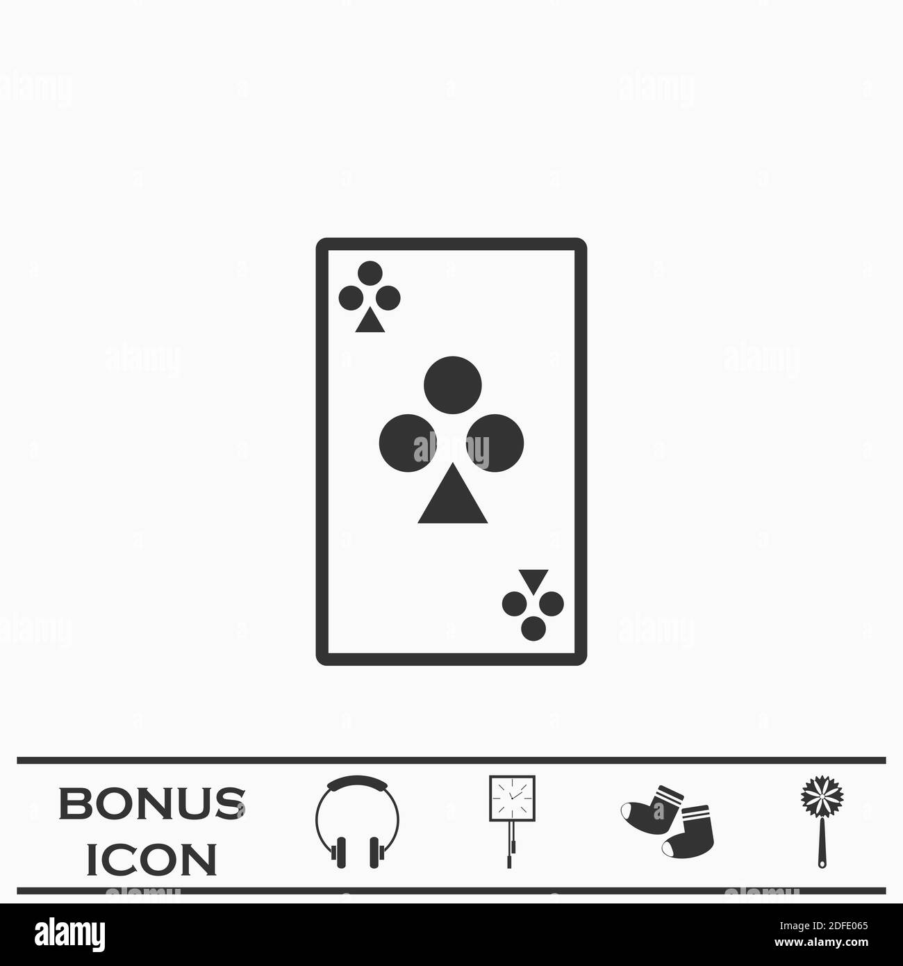 Playing cards icon flat. Black pictogram on white background. Vector ...