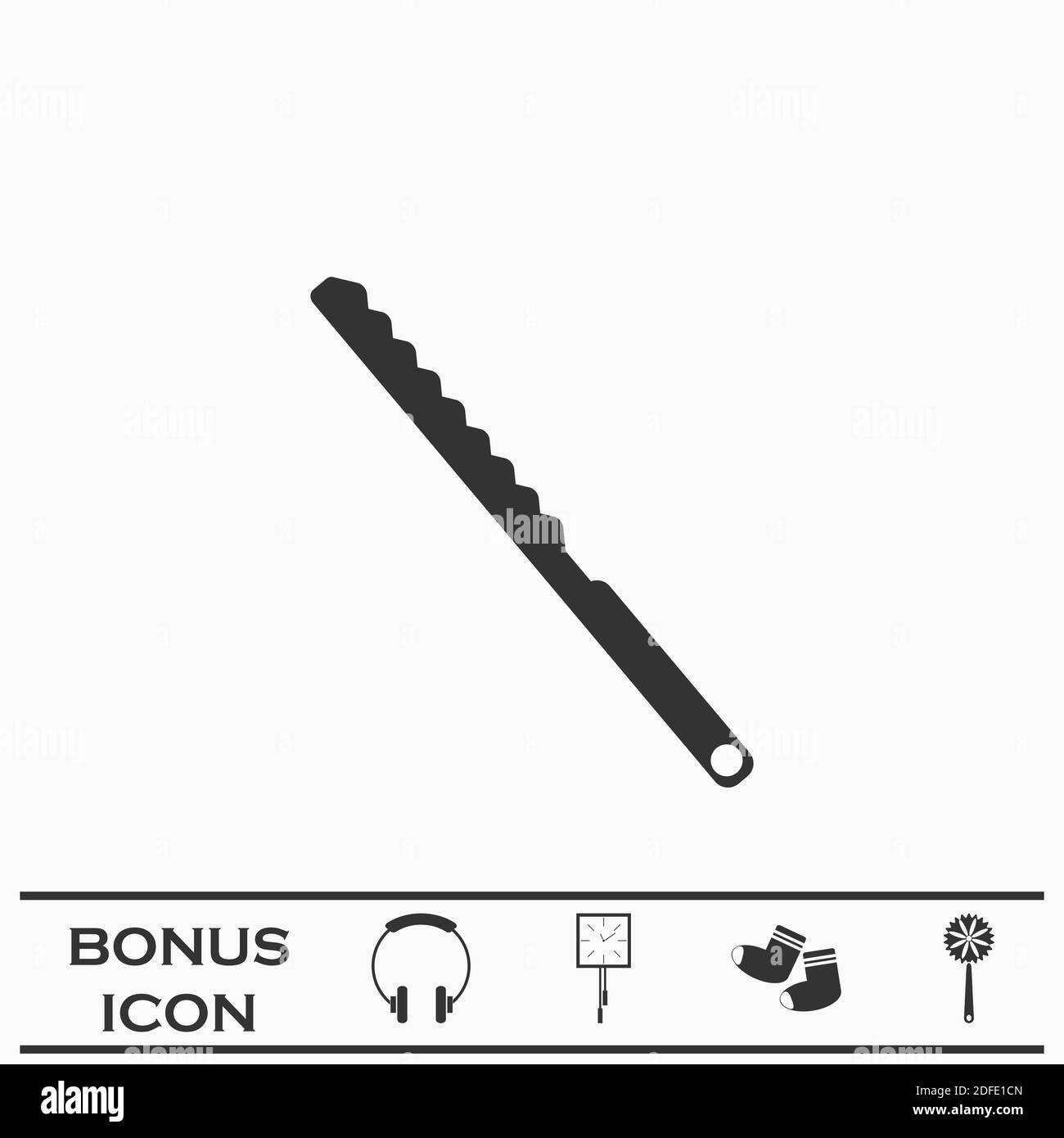 White bread knife symbol icon hi-res stock photography and images - Alamy