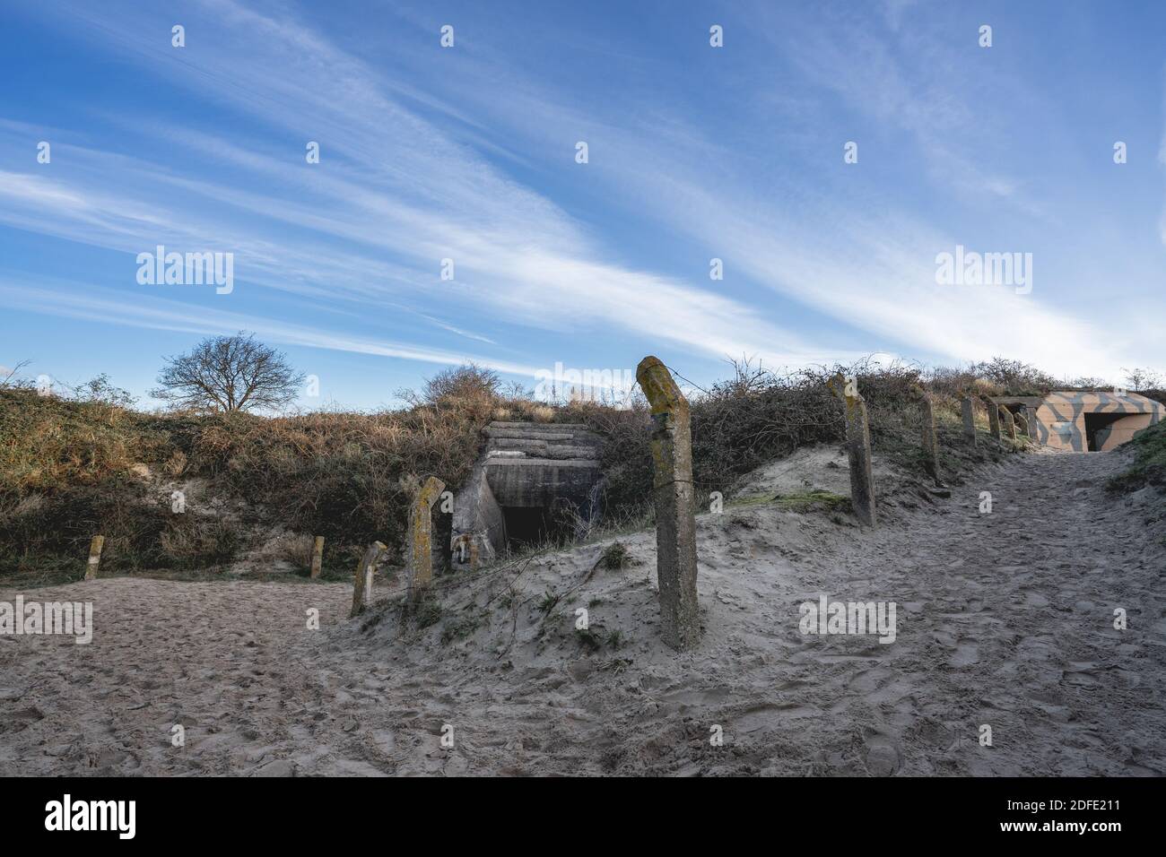 German bunkers in Ouddorp The Netherlands Stock Photo - Alamy