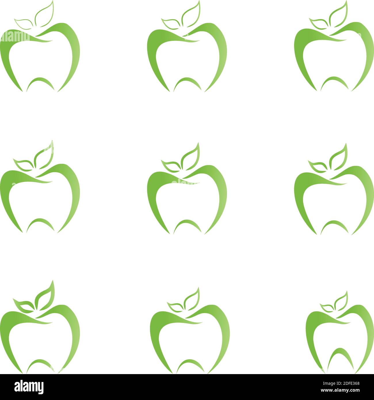 Apple, fruit, tooth, dentistry, food advice, logo Stock Vector Image ...