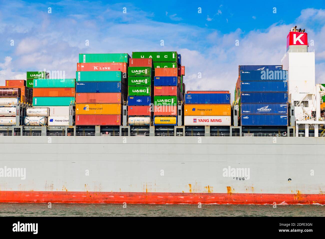 MACKINAC BRIDGE, Container Ship. Southampton, Hampshire, England ...