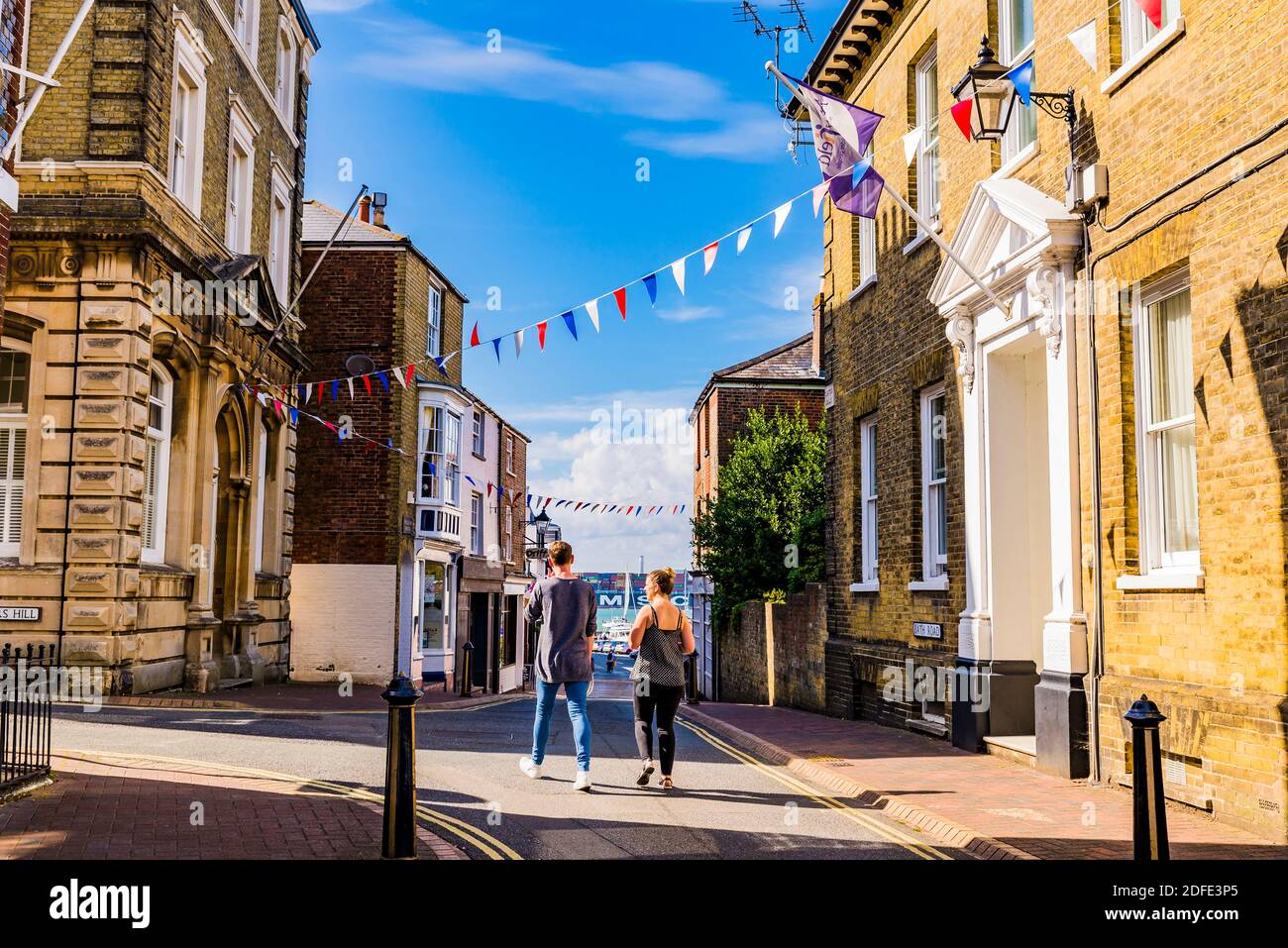 Bath Rd. Cowes, Isle of Wight, England, United Kingdom, Europe Stock ...