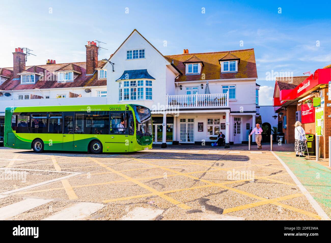 Red Funnel terminal ferries and bus station. Cowes, Isle of Wight ...
