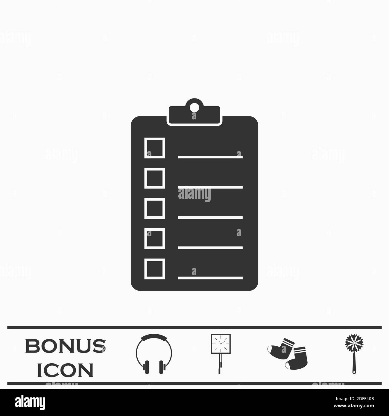 Quality control icon flat. Black pictogram on white background. Vector ...