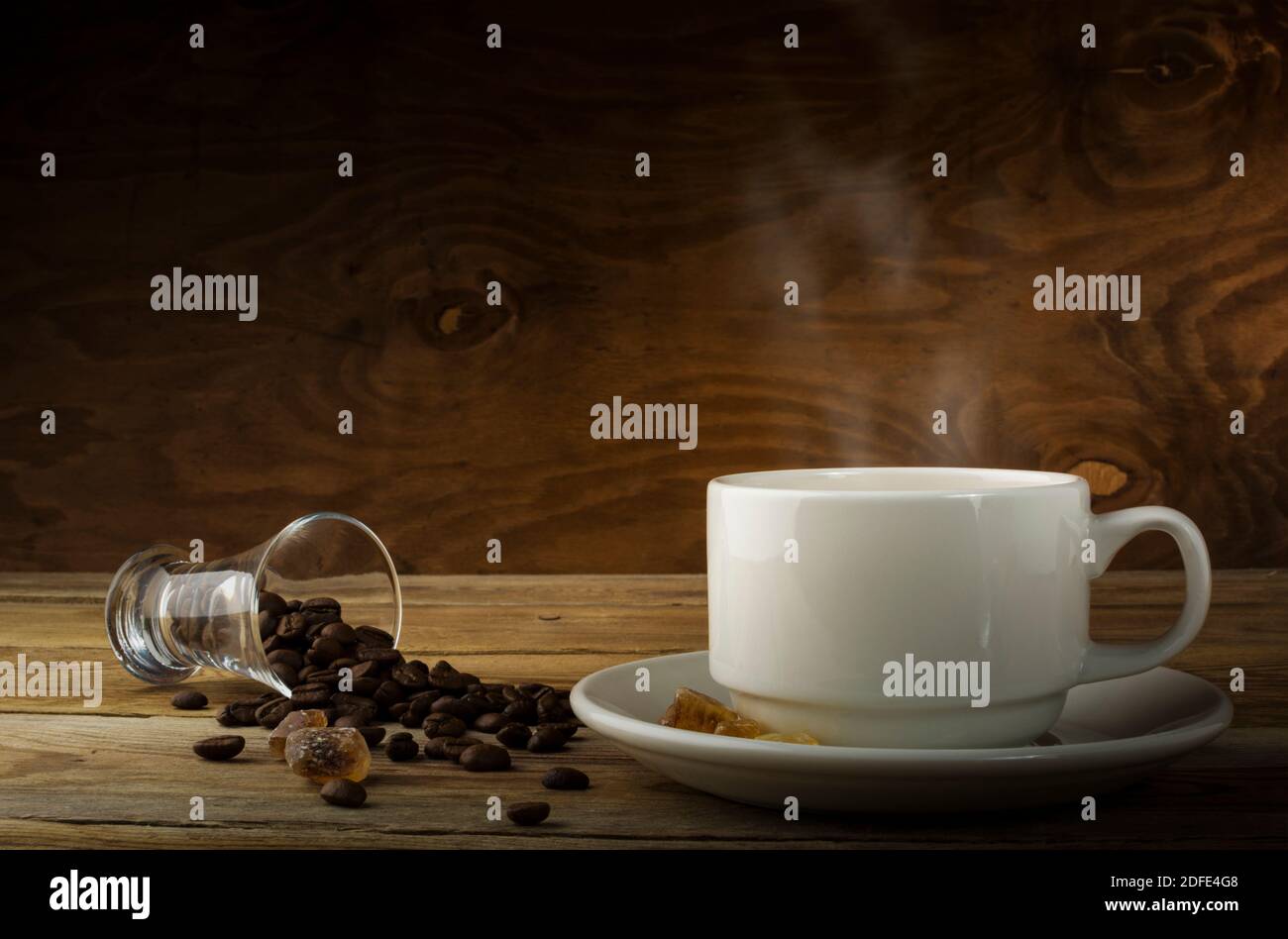 Coffee Cup in light of the window. Coffee break. Morning coffee Stock ...