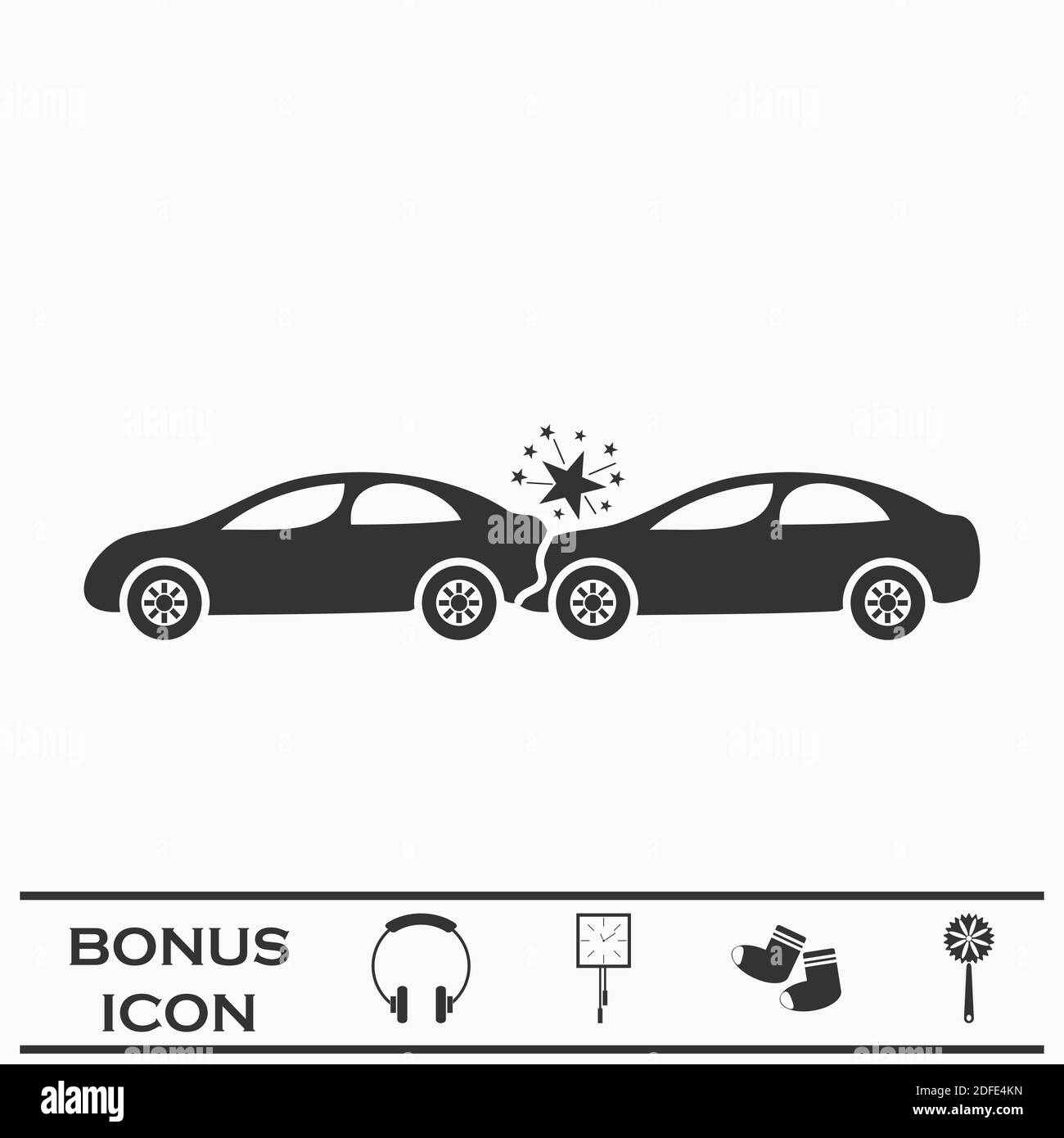 Cartoon car crash Black and White Stock Photos & Images - Alamy