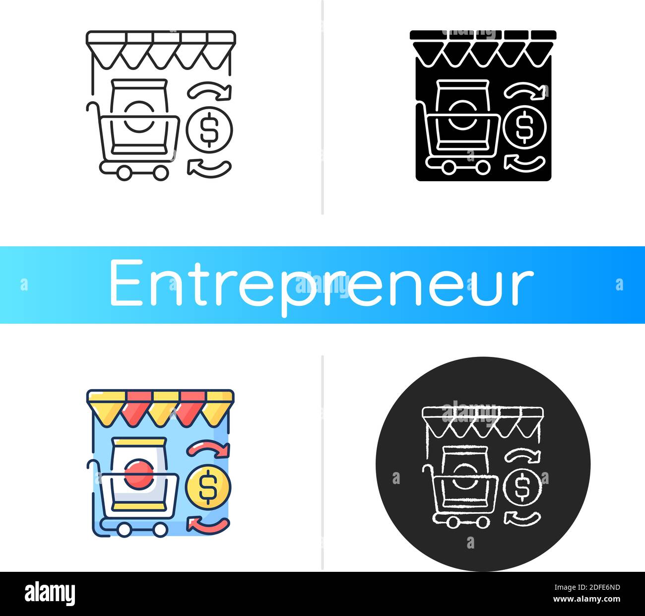 Retail trade chalk white hi-res stock photography and images - Alamy