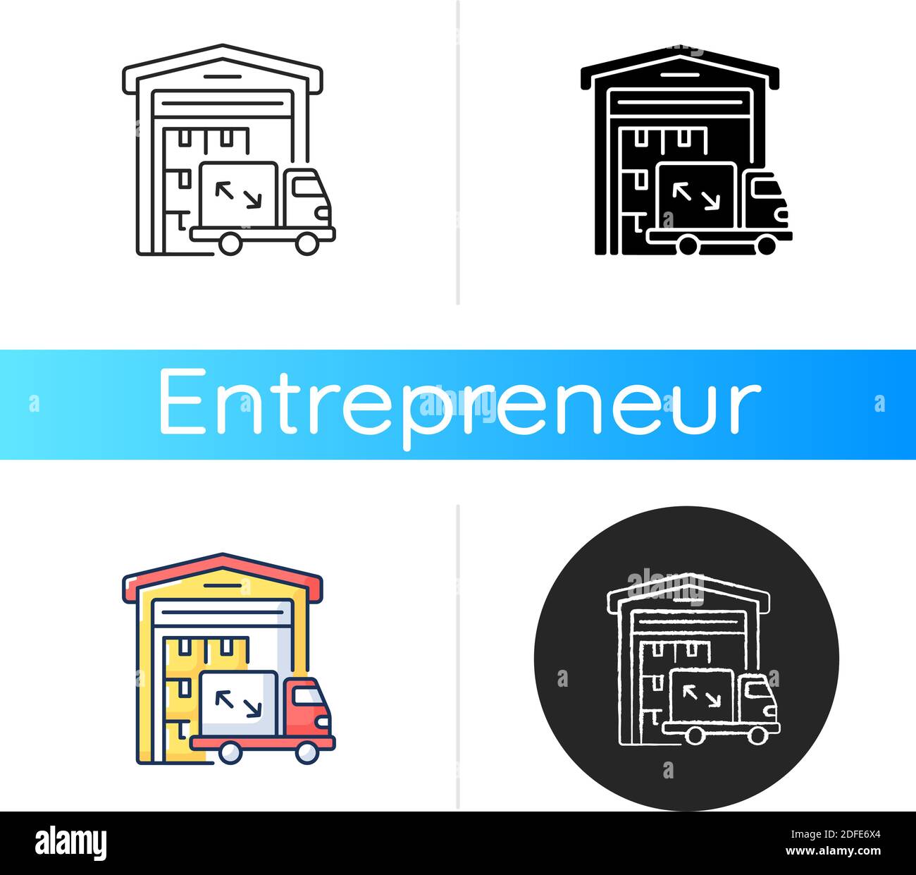 Industrial warehouse warehouse trade Stock Vector Images - Alamy