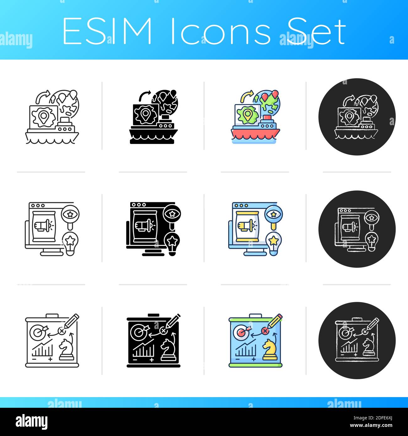Entrepreneurship icons set Stock Vector Image & Art - Alamy