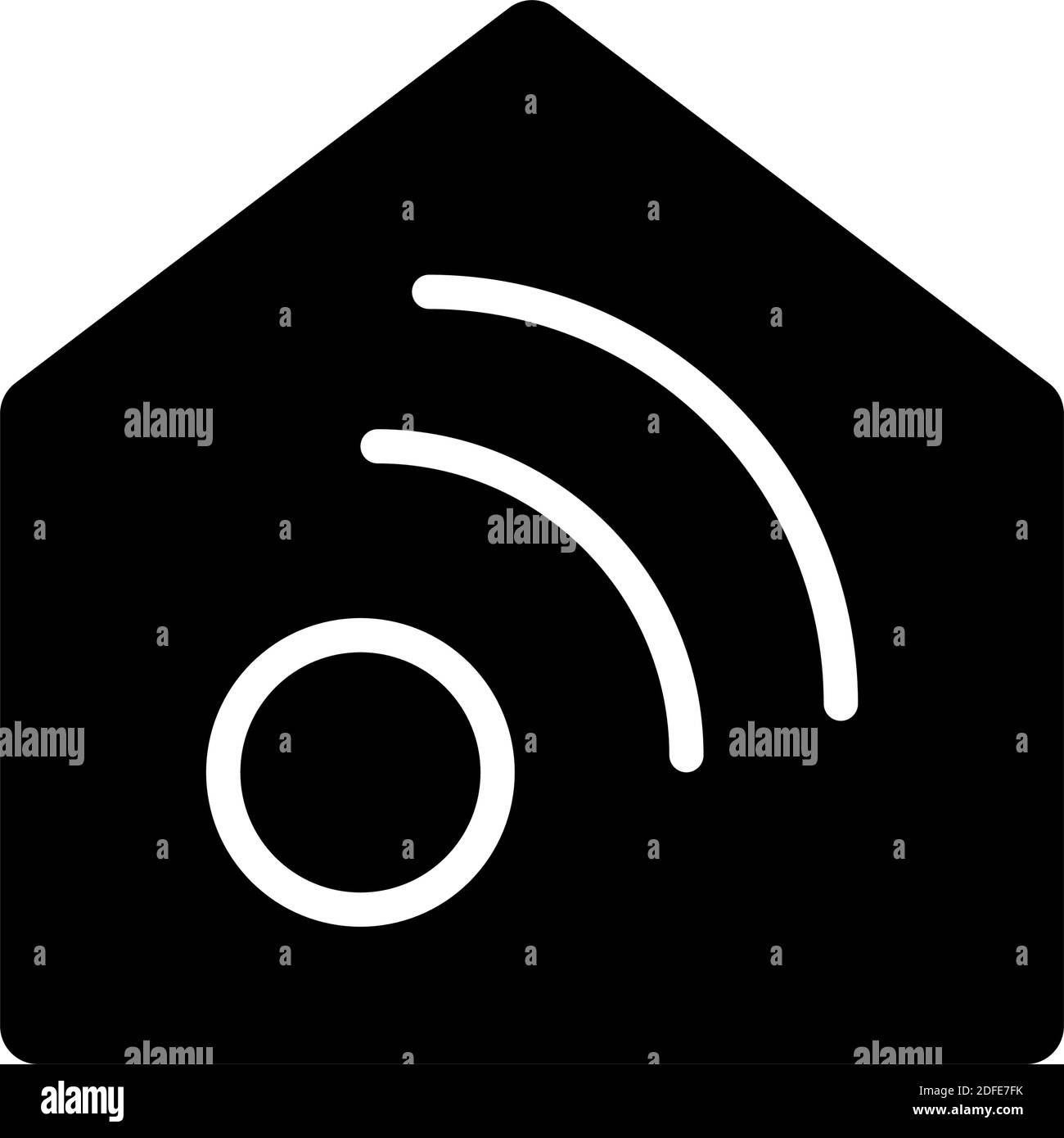 Smart home app black glyph icon Stock Vector Image & Art - Alamy