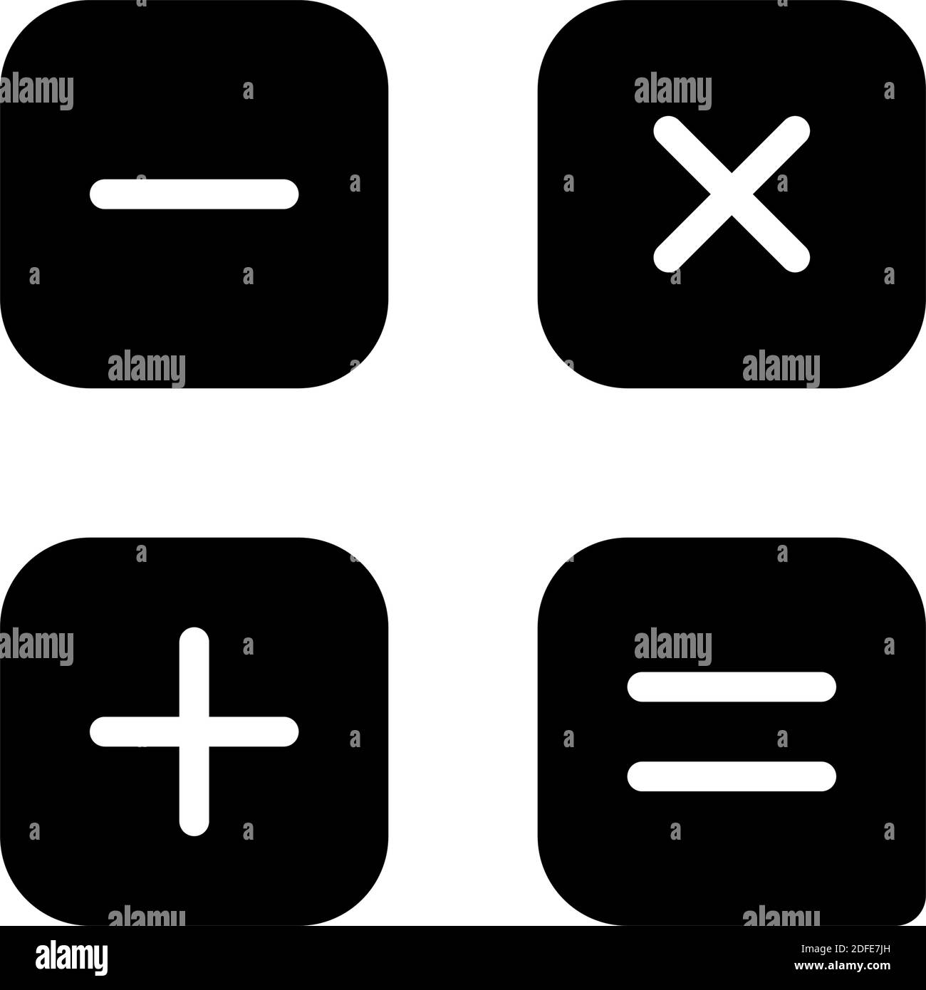 Calculator icon glyph hi-res stock photography and images - Alamy