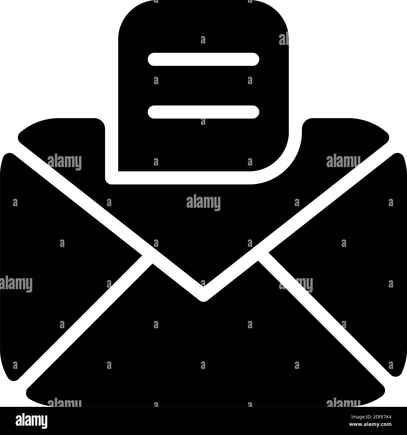 Message app black glyph icon Stock Vector Image & Art - Alamy