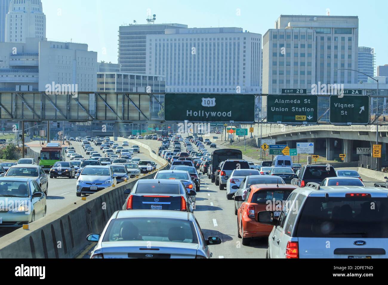 Los Angeles city roads Hollywood Road in USA Stock Photo - Alamy