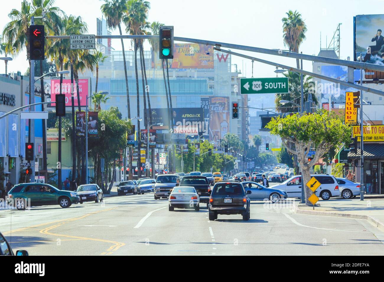 Los Angeles city roads and Constellation road in USA Stock Photo - Alamy