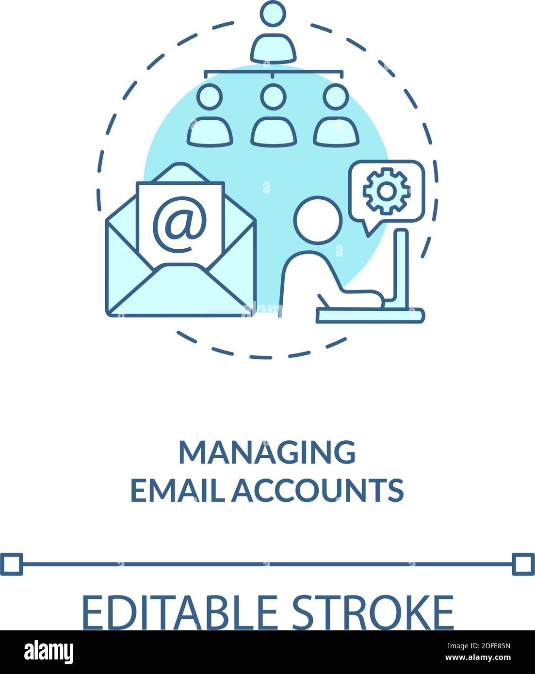 Manage virtual Stock Vector Images - Alamy