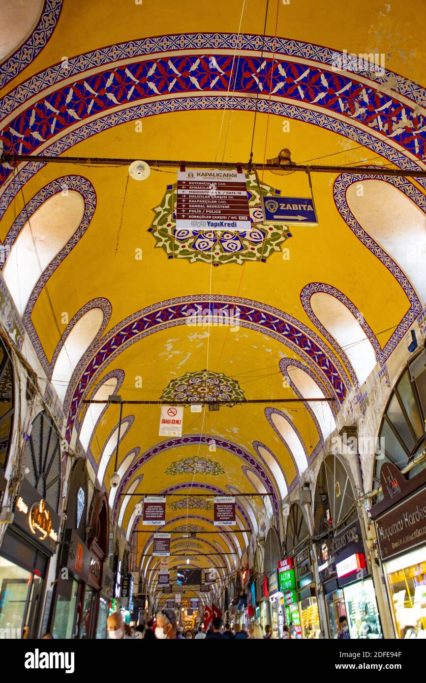 Grand Bazaar in Istanbul as one of the largest and oldest covered ...