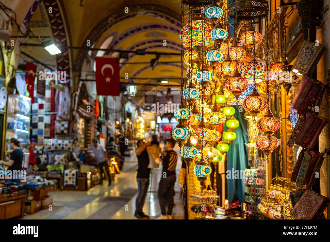 Grand Bazaar in Istanbul as one of the largest and oldest covered ...