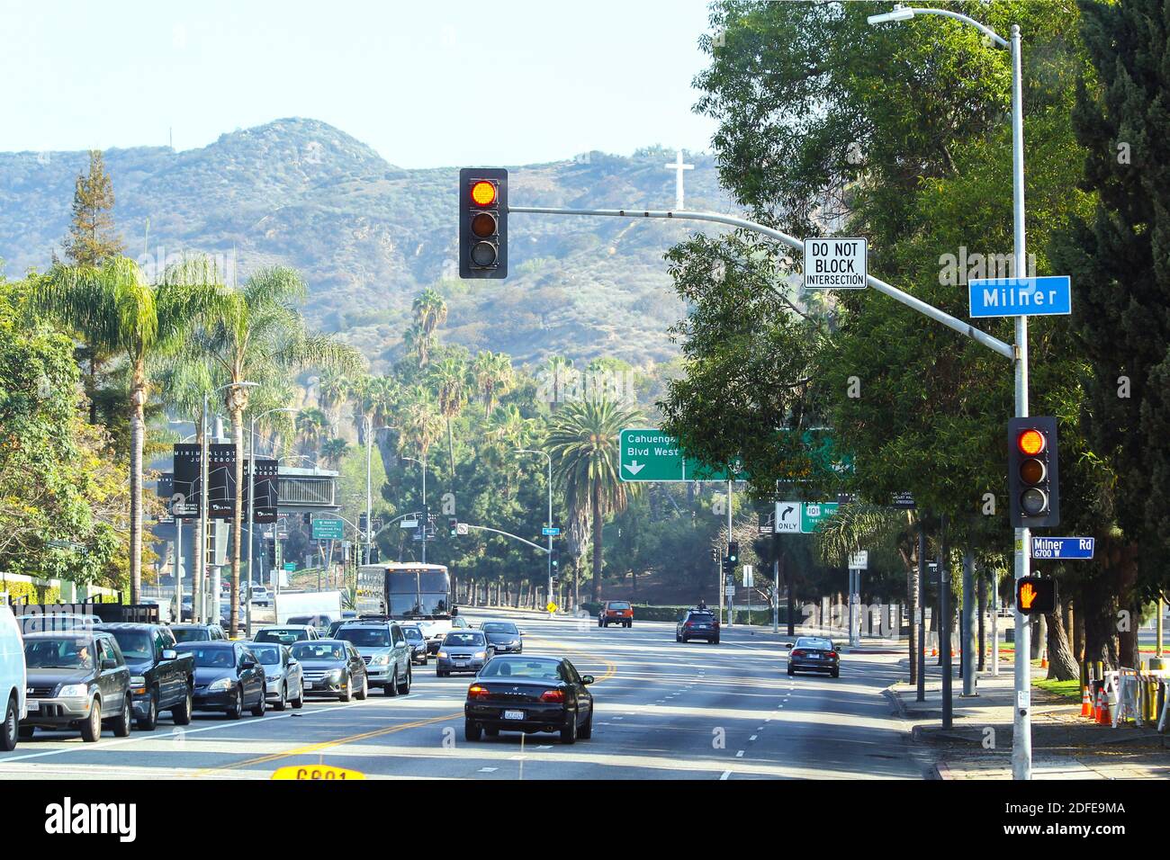 Los Angeles city roads and Constellation road in USA Stock Photo - Alamy