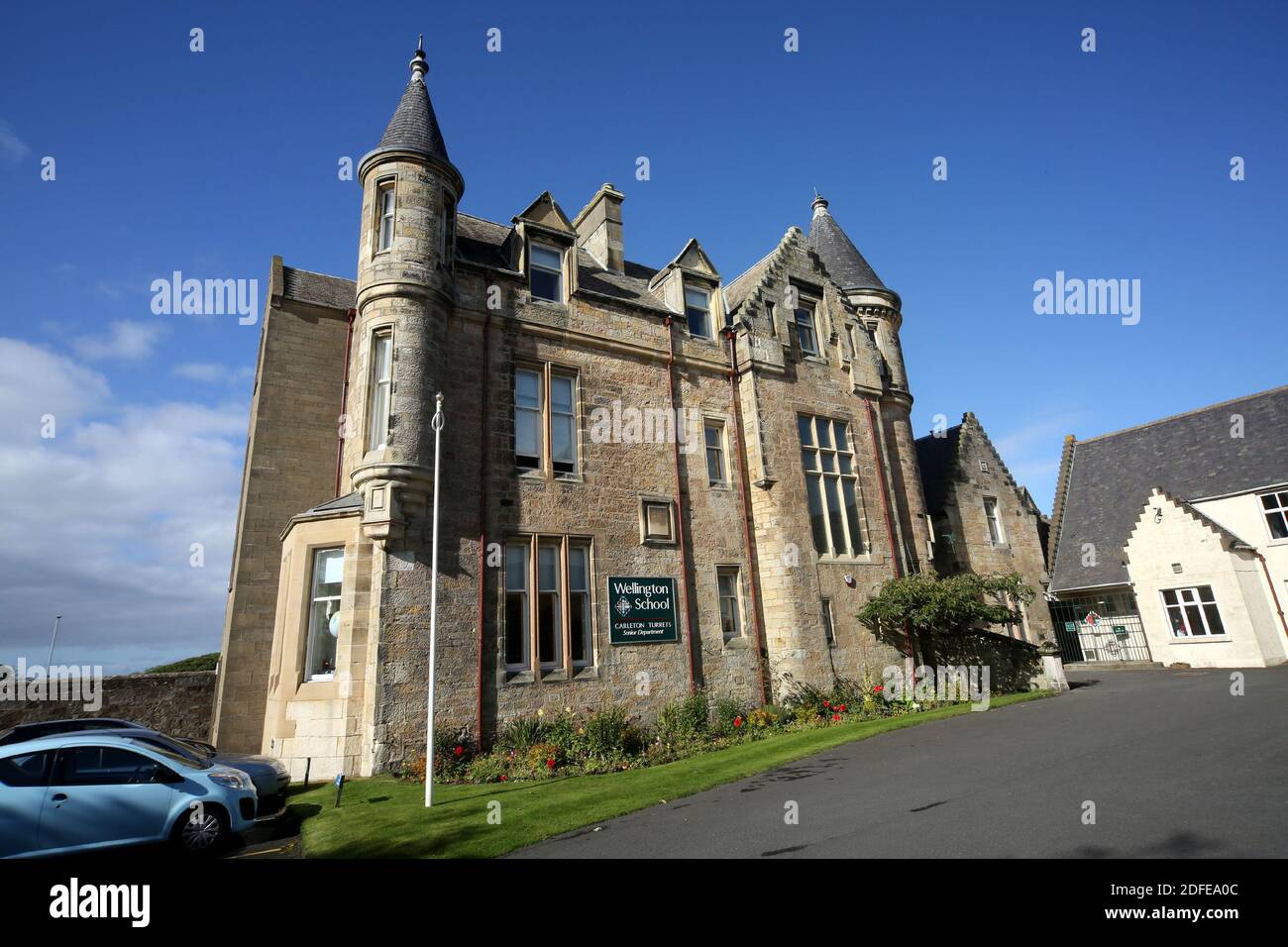 Wellington School, Carlton Turrets. Ayr, Ayrshire, Scotland, UK Stock ...