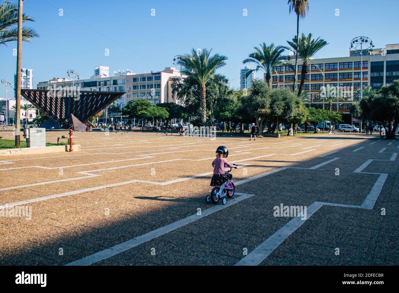 Tel Aviv Israel December 04, 2020 View of unidentified Israeli people ...