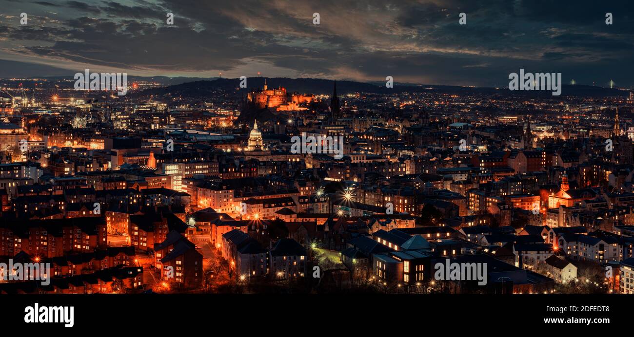 Edinburgh Cityscape, Scotland Stock Photo - Alamy