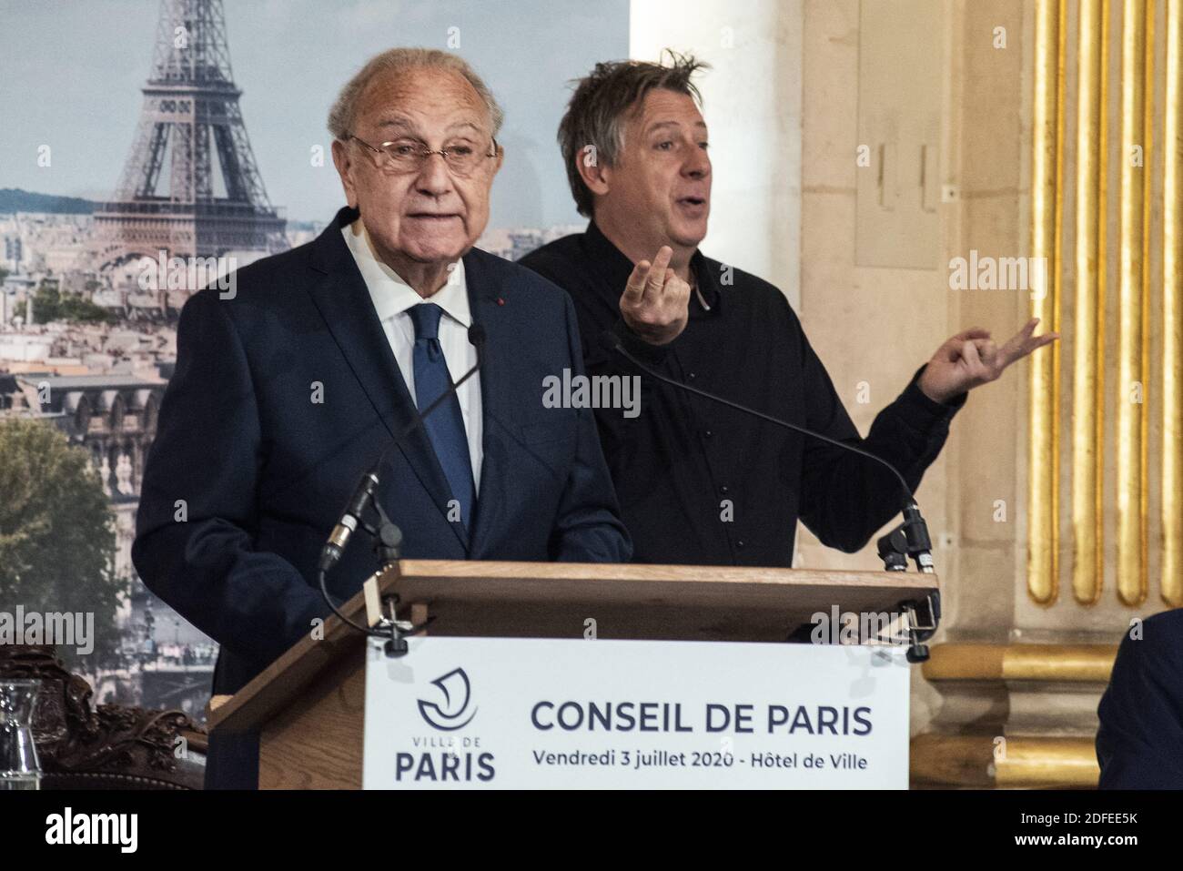 Pierre Aidenbaum during a council meeting that will officially elect ...