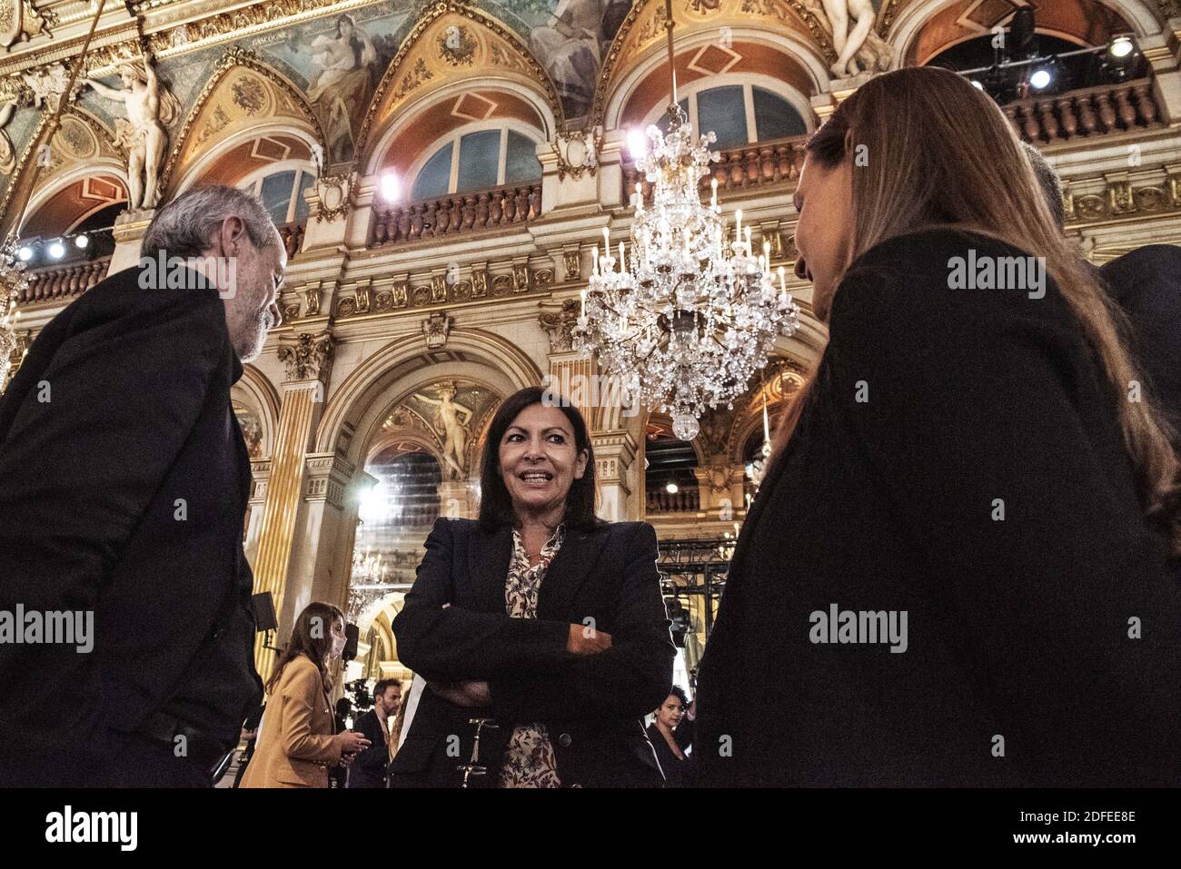 Paris' Mayor Anne Hidalgo attends the Paris council meeting on July 3 ...