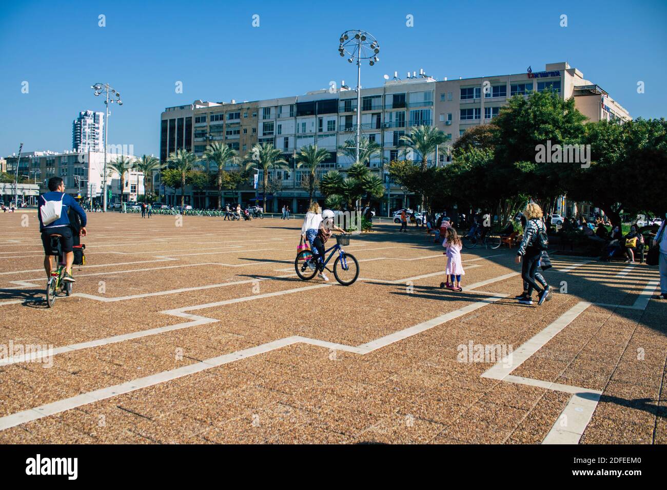 Tel Aviv Israel December 04, 2020 View of unidentified Israeli people ...