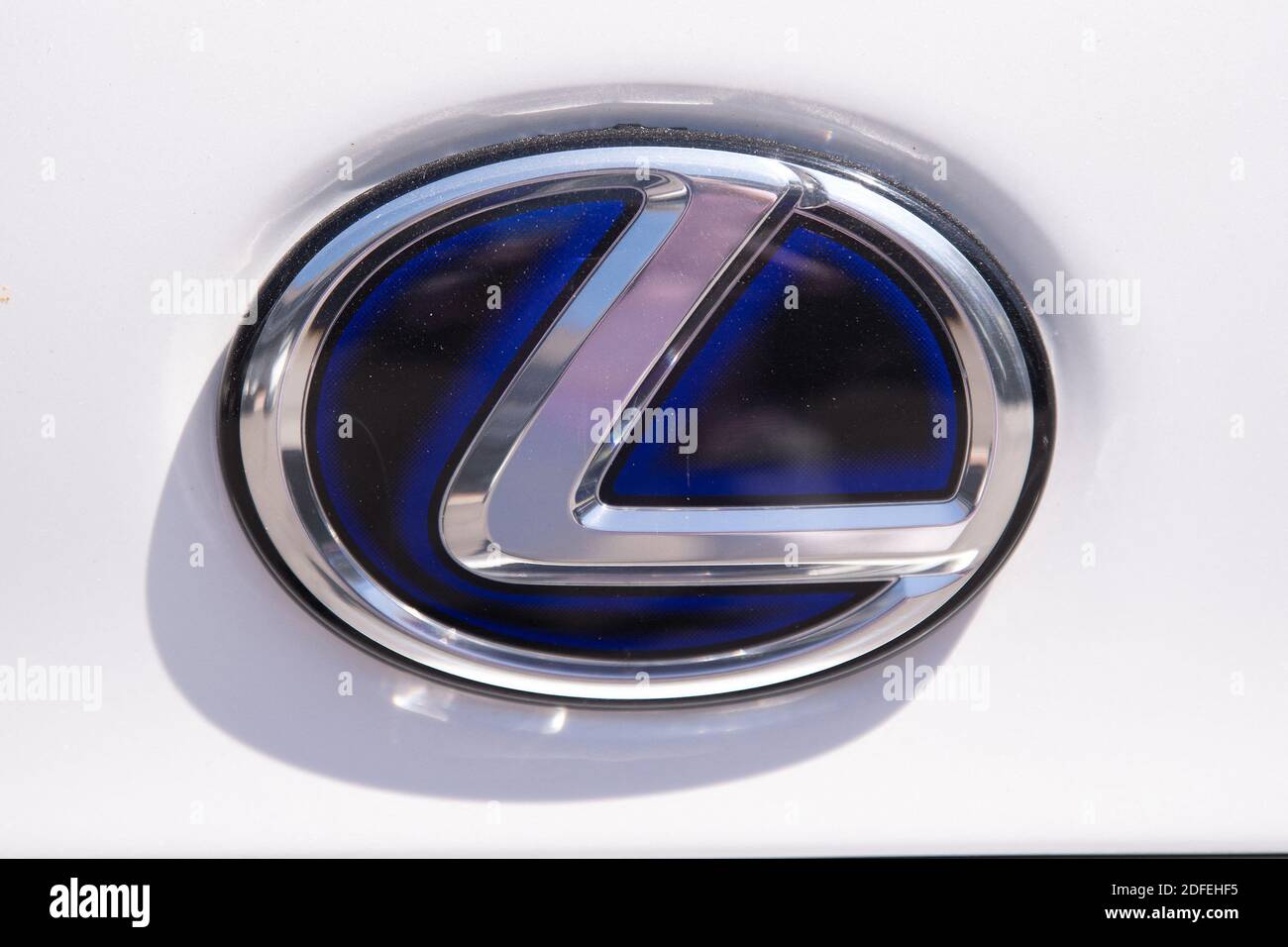 A shop sign of LEXUS, on July 7, 2020 in Marbella, Spain. Photo by ...