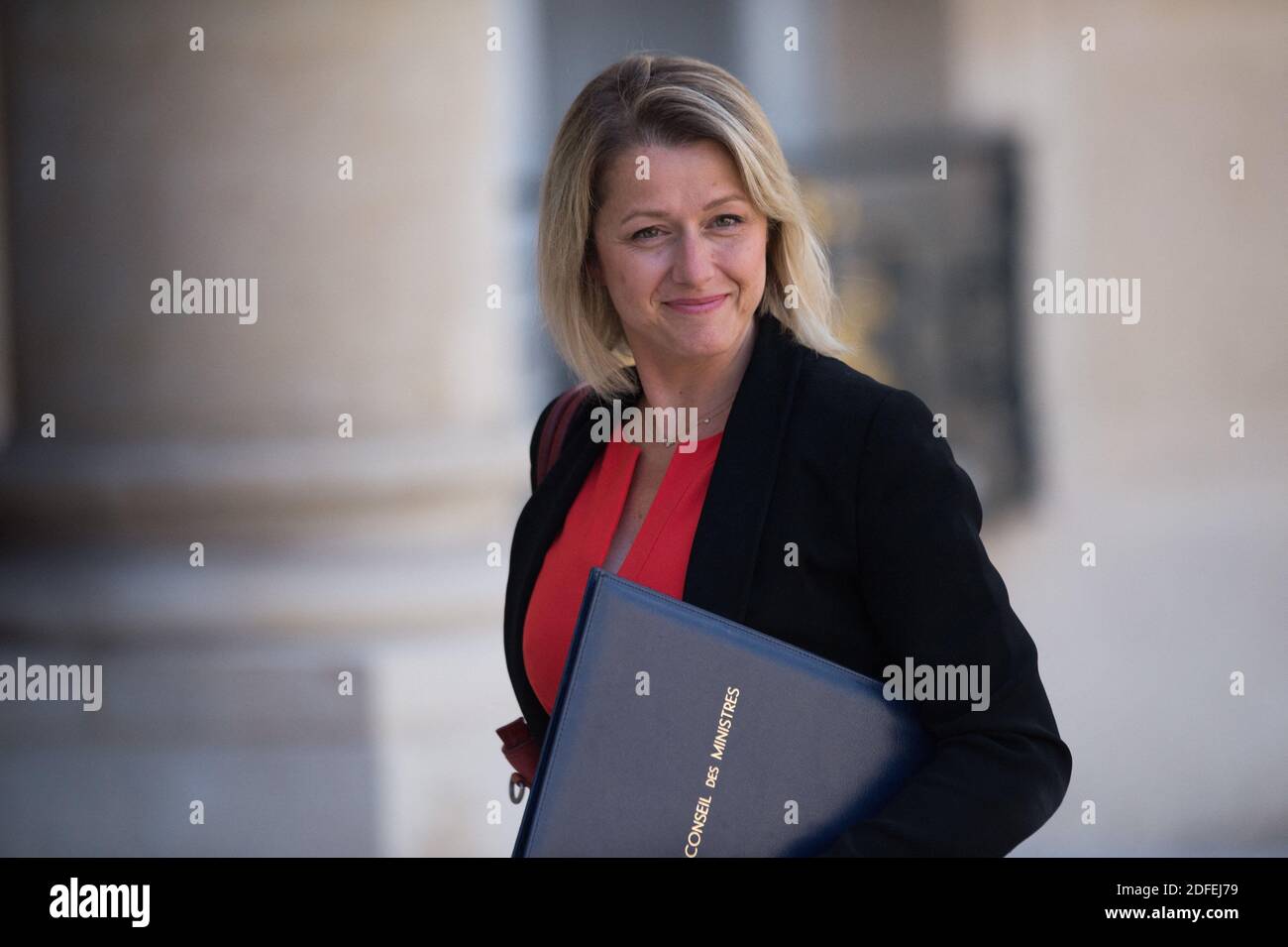 Ecological Transition Minister Ms Barbara Pompili, arrives to attend ...