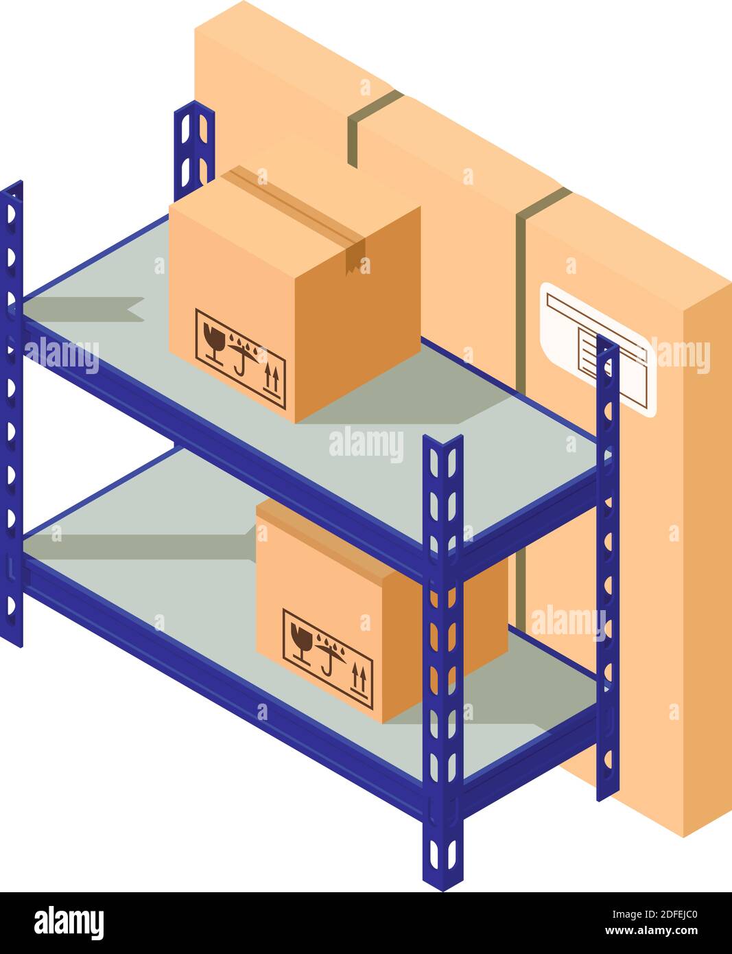 Storage goods icon. Isometric illustration of storage goods vector icon ...
