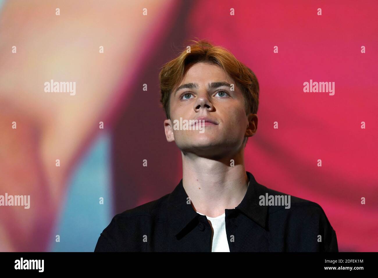 Actor Felix Lefebvre attends the premiere of his film Ete 85 on July 07 ...