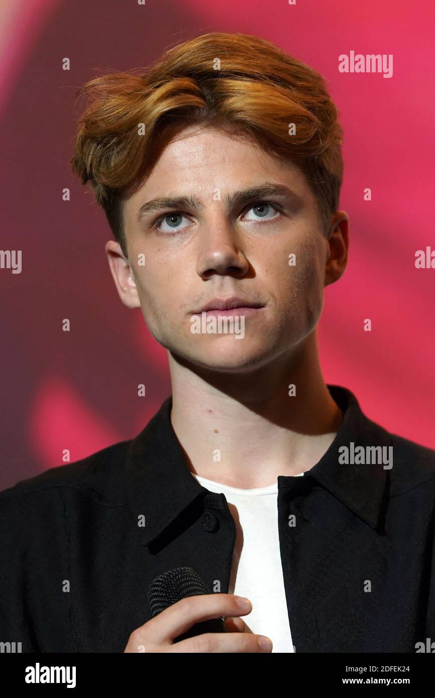 Actor Felix Lefebvre attends the premiere of his film Ete 85 on July 07 ...