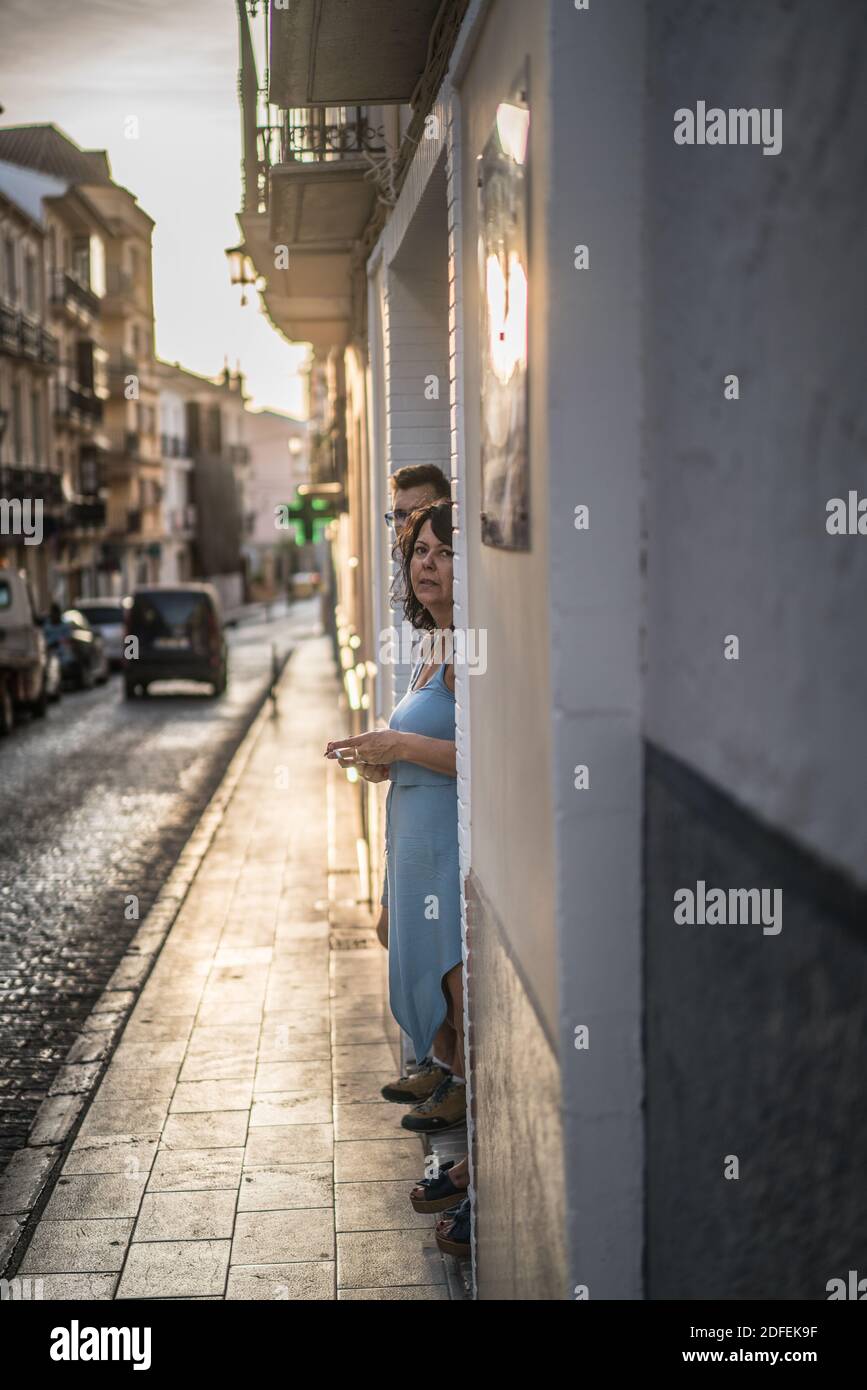Local people in the street of the Archidona, Spain, Europe Stock Photo ...