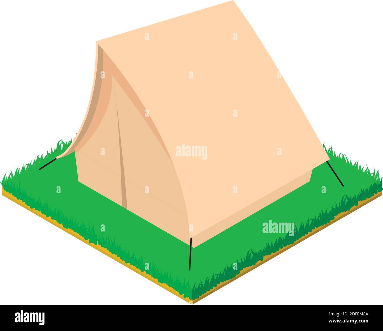 Tent icon. Isometric illustration of tent vector icon for web Stock ...