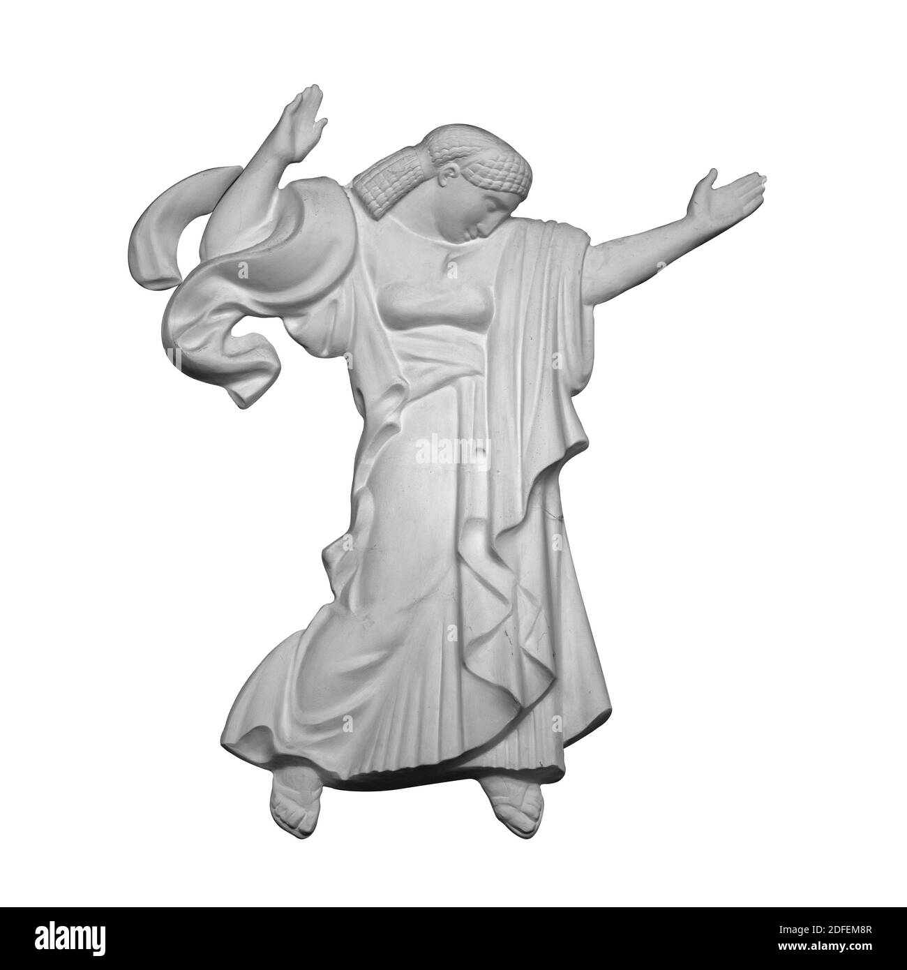 Gypsum statue bust head on a white background Stock Photo - Alamy