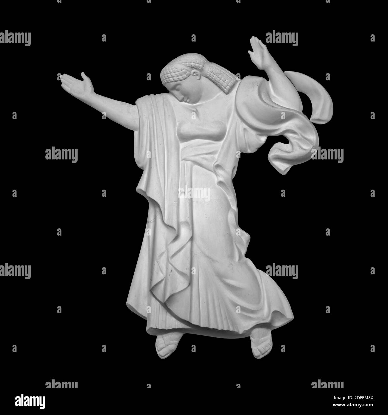 Gypsum statue bust head on a white background Stock Photo - Alamy