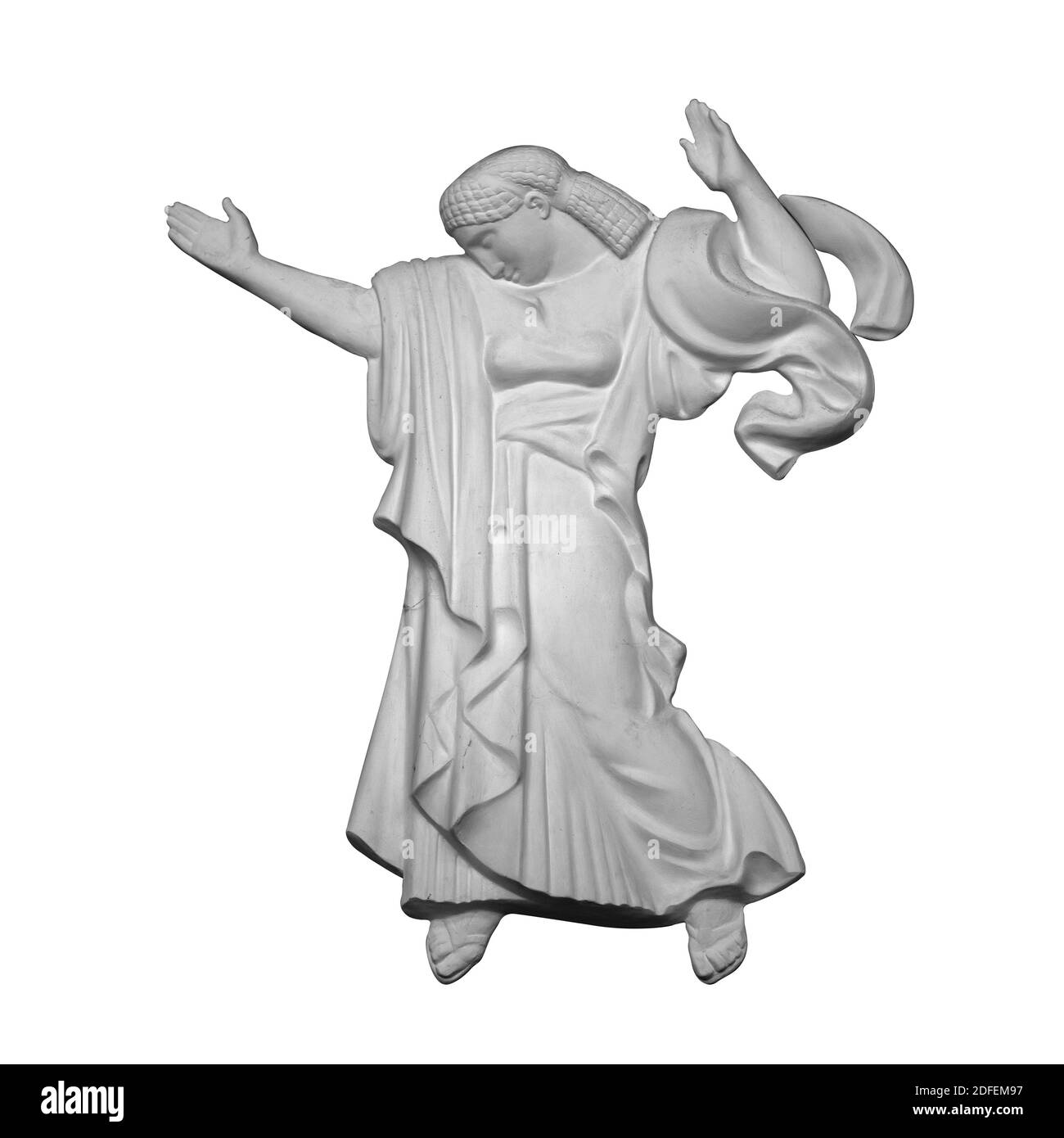 Gypsum statue bust head on a white background Stock Photo - Alamy