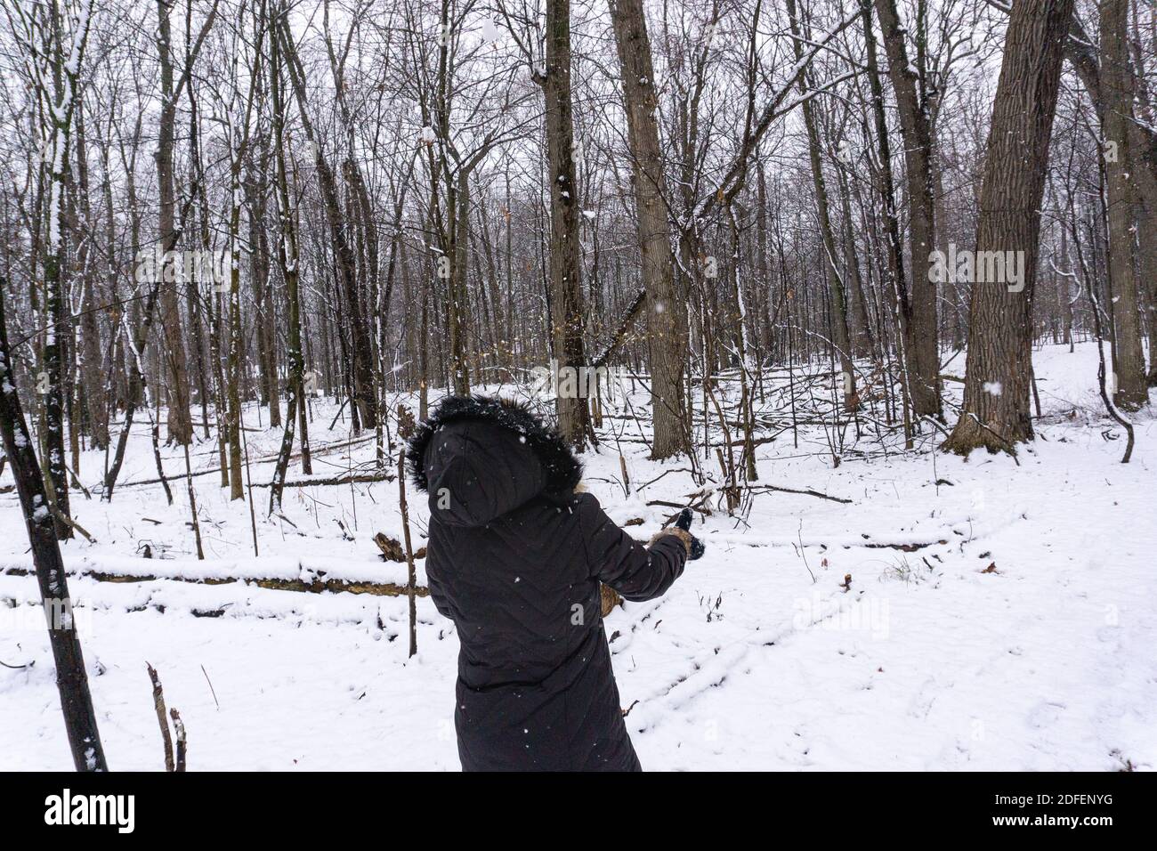 Catching snowflakes hi-res stock photography and images - Alamy