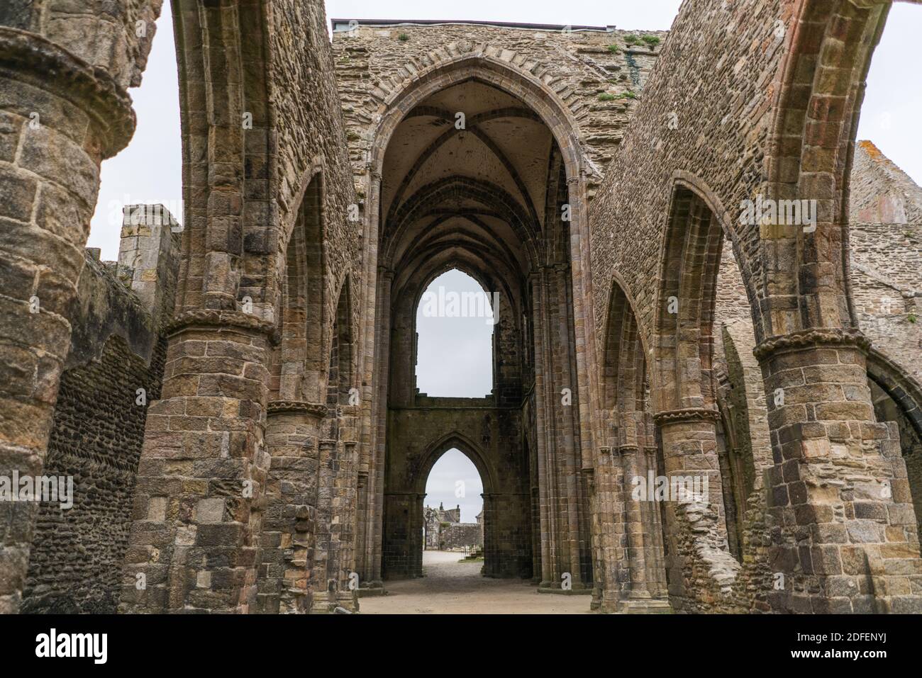 Monastery Saint Mathieu, Brittany, France, Europe Stock Photo - Alamy