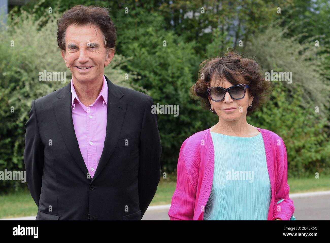 Former French Minister of Culture Jack Lang and his wife Monique Lang ...