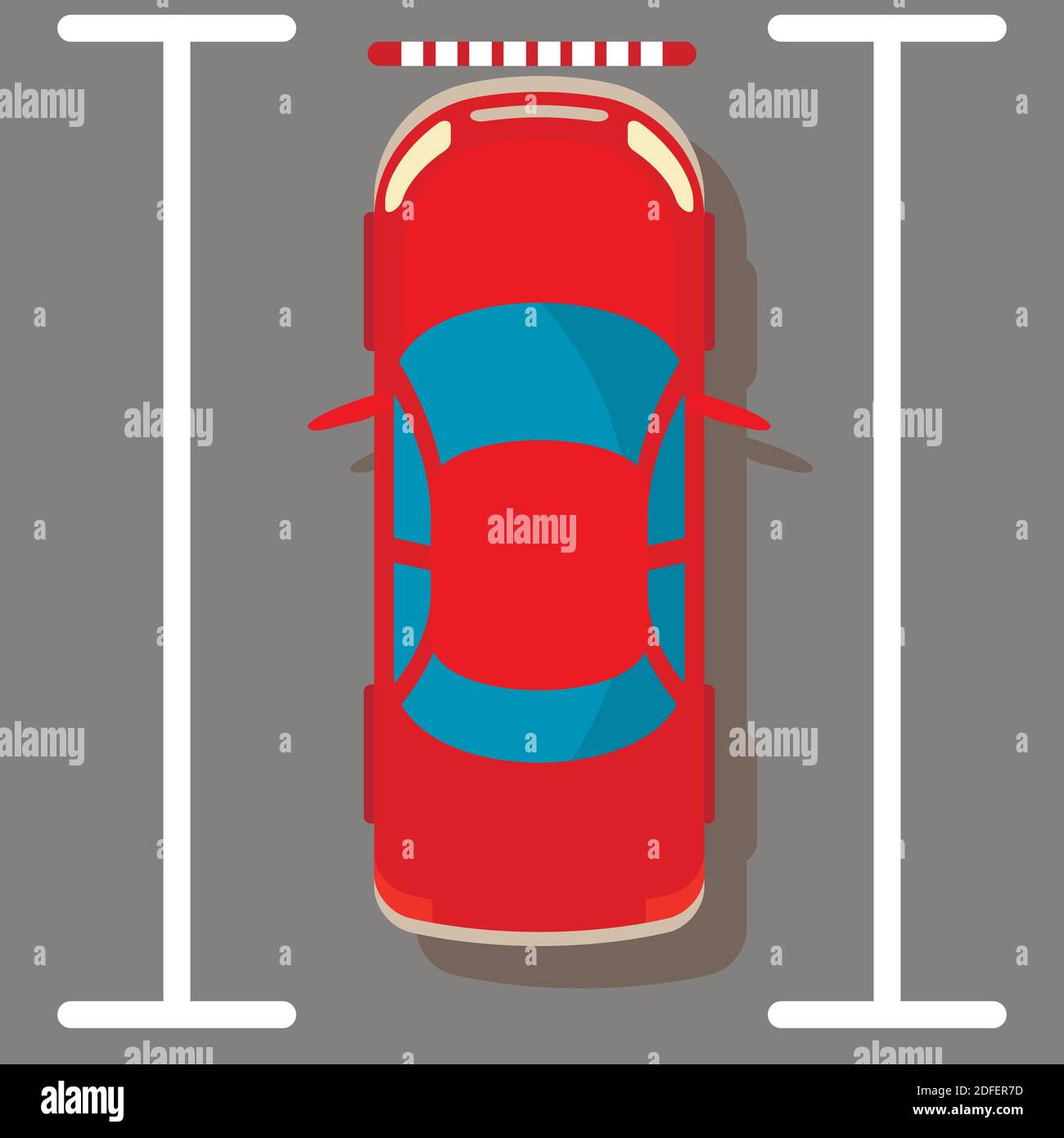 Red car icon. Isometric illustration of red car vector icon for web ...