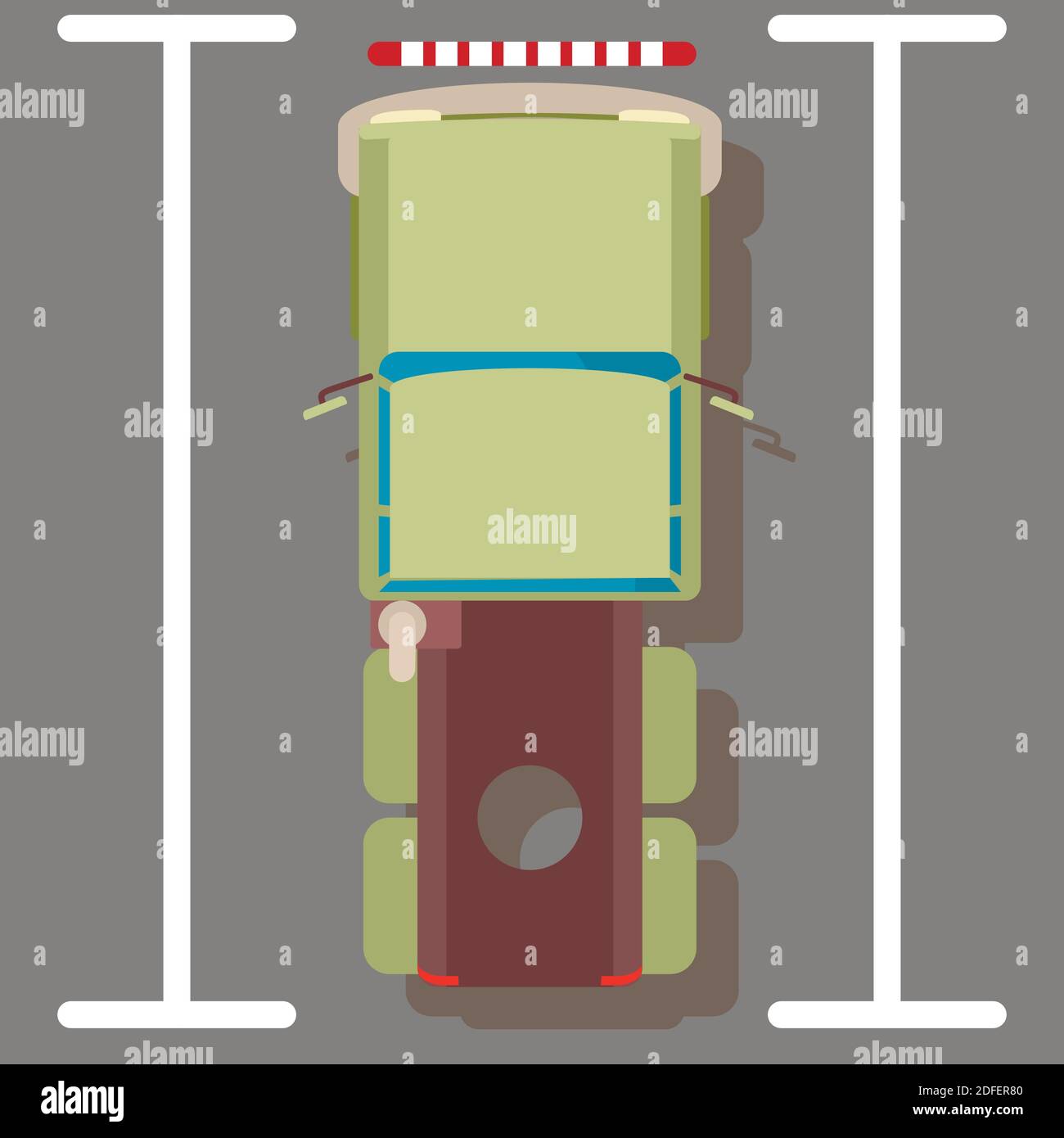 Flatbed lorry icon. Isometric illustration of flatbed lorry vector icon ...