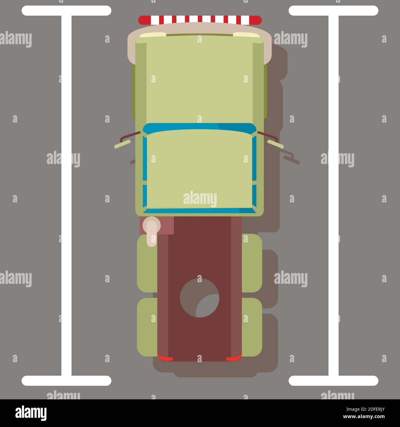 Flatbed truck icon. Isometric illustration of flatbed truck vector icon ...