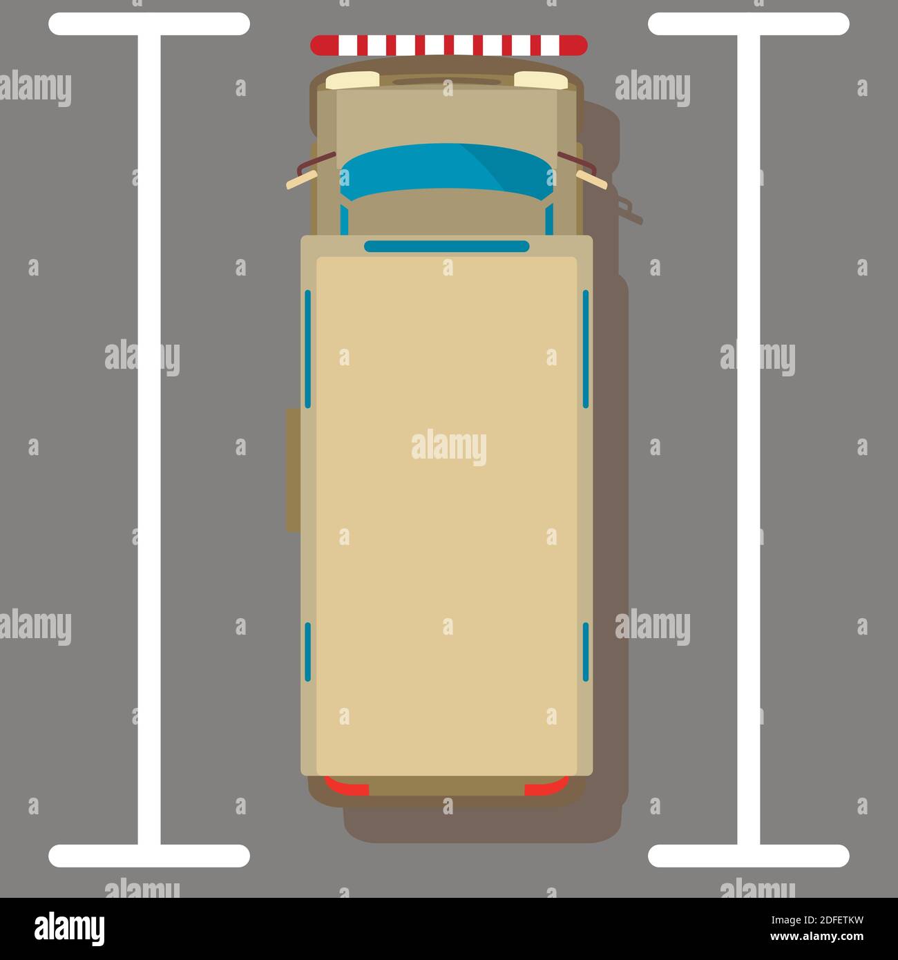 Trailer truck icon. Isometric illustration of trailer truck vector icon ...