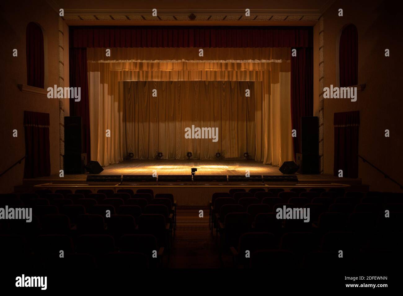 scene, a curtain theater Stock Photo - Alamy