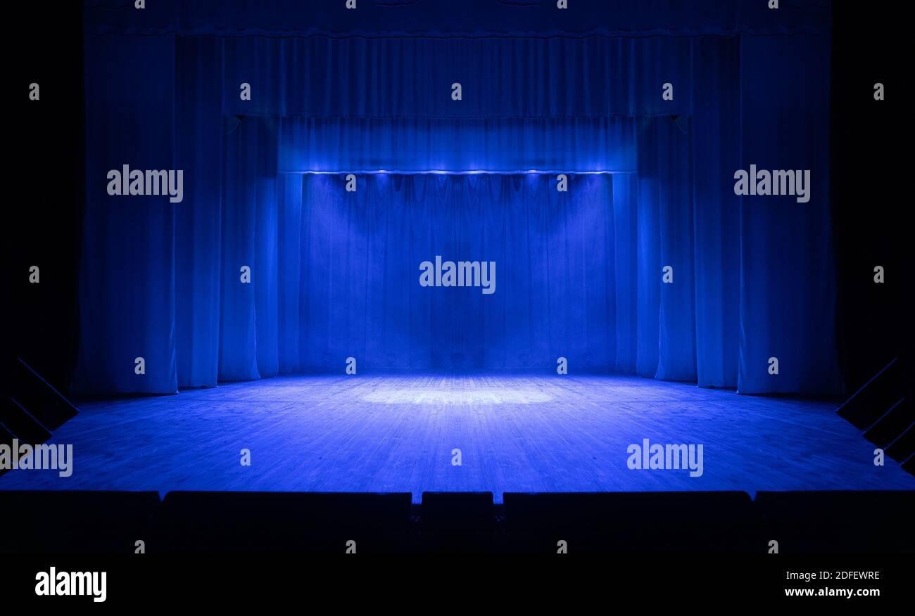 scene, a curtain theater Stock Photo - Alamy