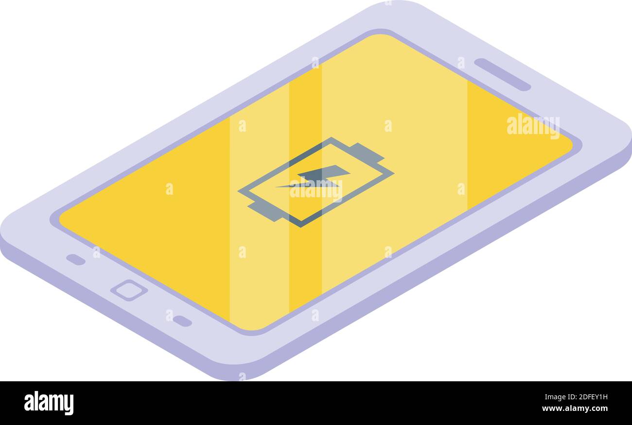 Tablet repair icon. Isometric of tablet repair vector icon for web ...