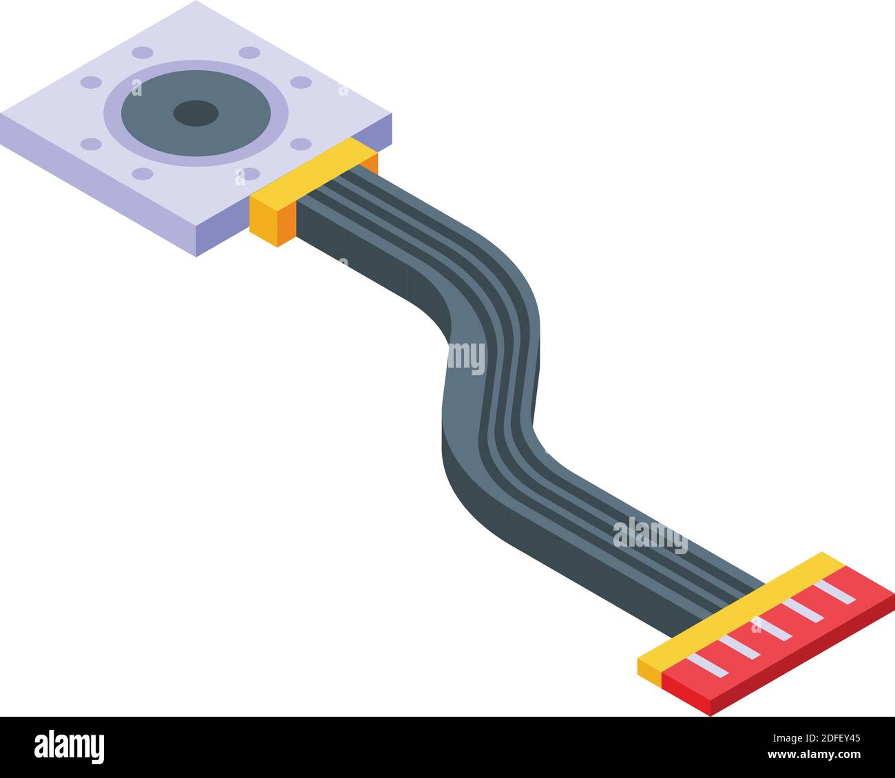 Tablet repair camera icon. Isometric of tablet repair camera vector ...
