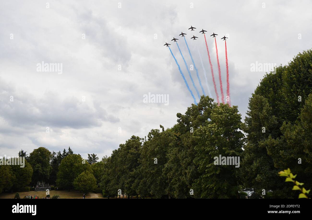 French elite acrobatic flying team "Patrouille de France" (PAF ...